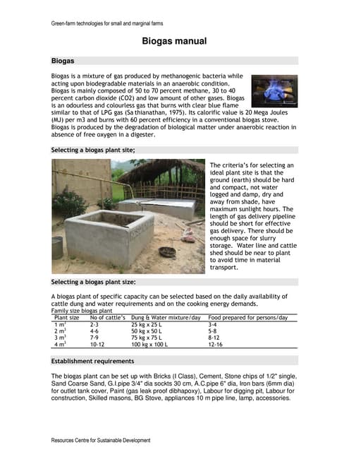 Biogas | PDF