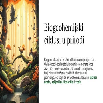Biogeni-Ciklusi-u-Ekologiji.pdf Biogeohemijski ciklusi | PPT