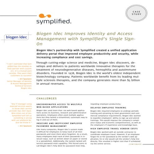 Biogen Idec case study | PDF | Computer Software and Applications | Computing