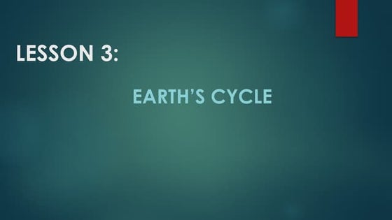 Ecological cycles | PPT | Chemistry | Science
