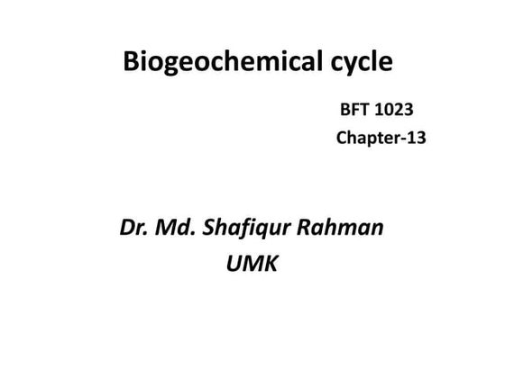Biogeochemical Cycles Natural Cycles Of Elements Ppt