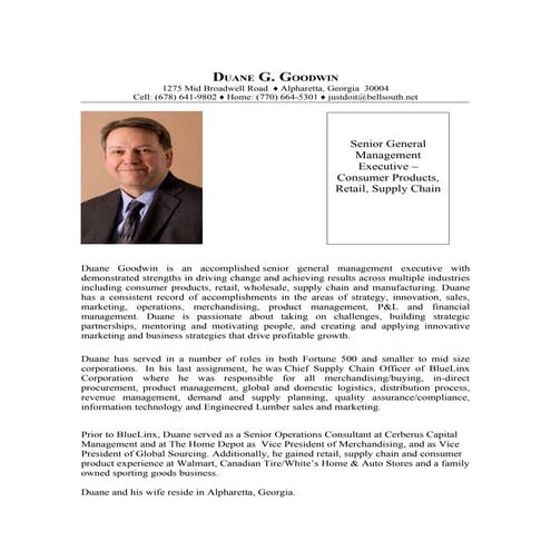 Bio Goodwin, Duane | DOC