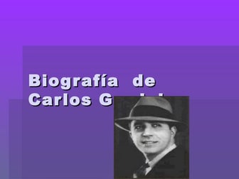 Biografia De Carlos Gardel 2 | PPT