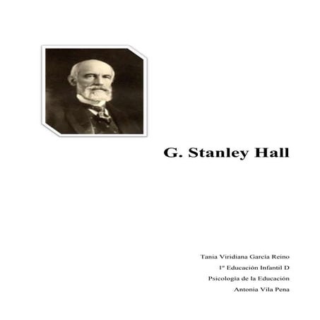 Biografía g. stanley hall | DOCX