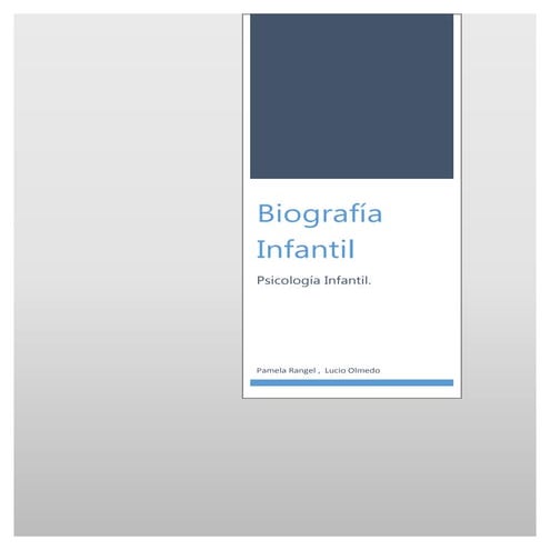 Biografía infantil | DOCX