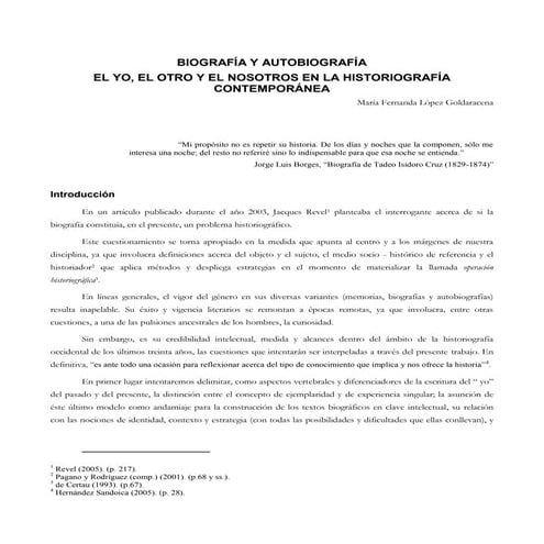 Biografía y autobiografía | PDF