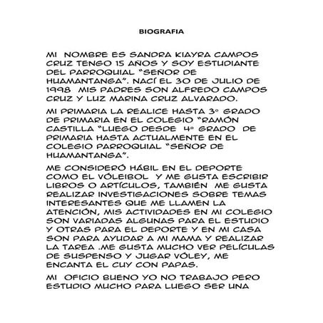 Mi Biografia | DOCX