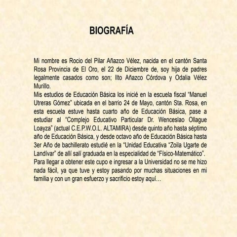 Biografia | PPTX