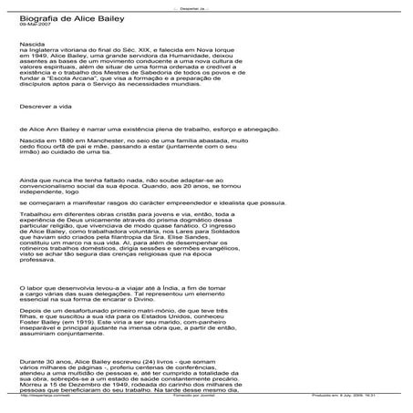 Biografia de alice bailey.index2 | PDF