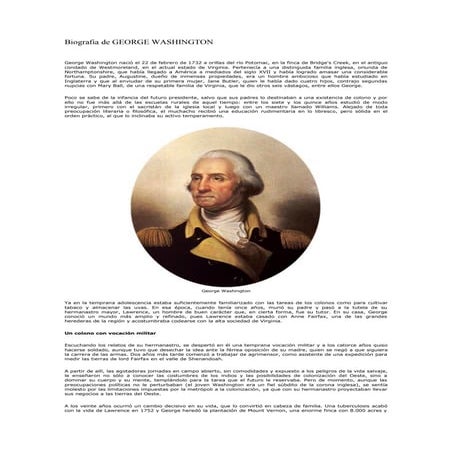 árbol Genealógico De George Washington Hasta La Actualidad