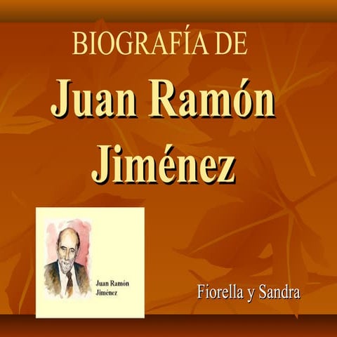 Biografia de juan ramon jimenez | PPT