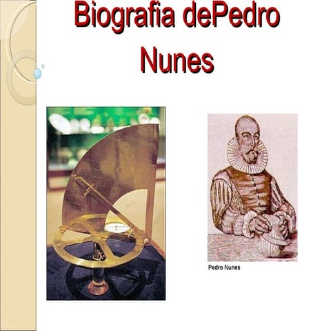 Biografia De Pedro Nunes | PPT
