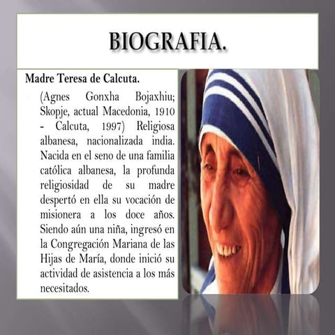 Beata madre teresa de calcuta