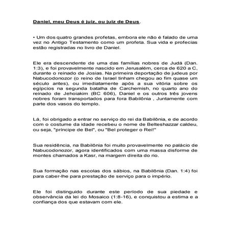 Biografia sobre daniel | DOCX