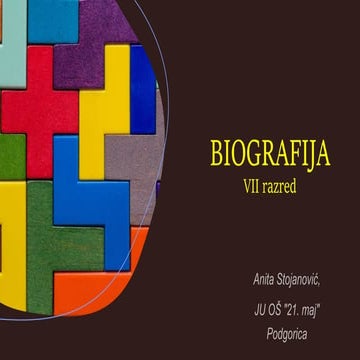 Biografija . Kako napisati biografiju. Hvala | PPTX