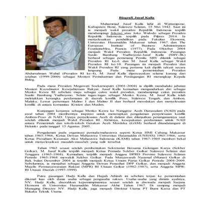 Biografi jusuf kalla | DOCX