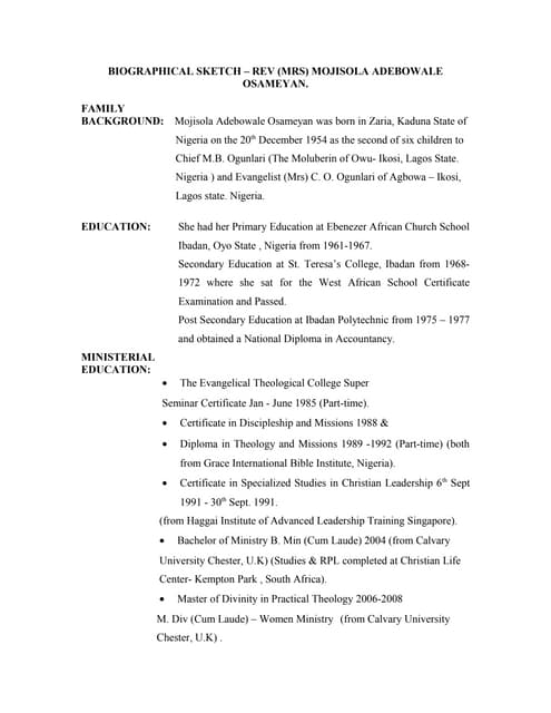 Biographical sketch lesson plan | DOCX