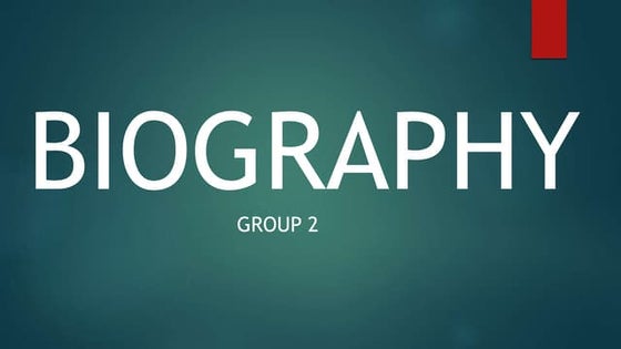 Ten Elements of Biography | PPT