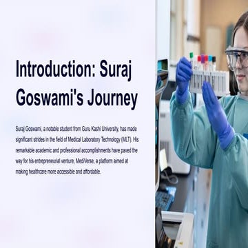 Suraj Goswami Journey From Guru Kashi University | PPT