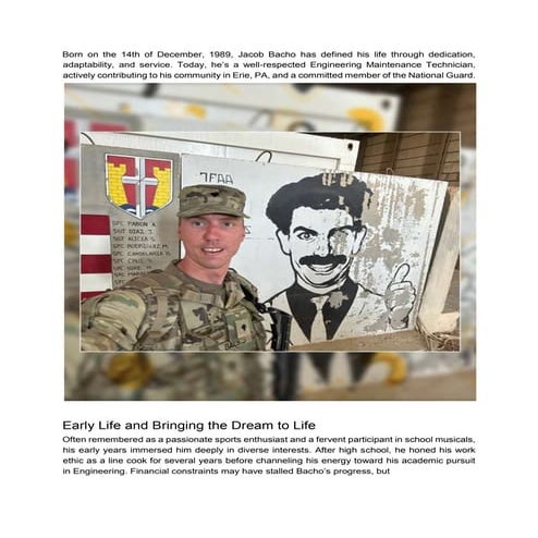 Jacob D. Bacho, Engineering maintenance