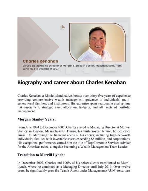 Biography of Daniel McCormick Raleigh, NC | PDF