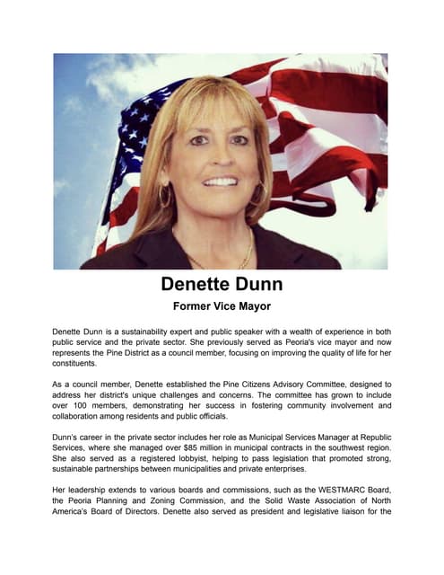 Denette Dunn presentations