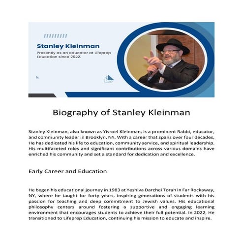 Biography and career of Stanley Kleinman.pdf