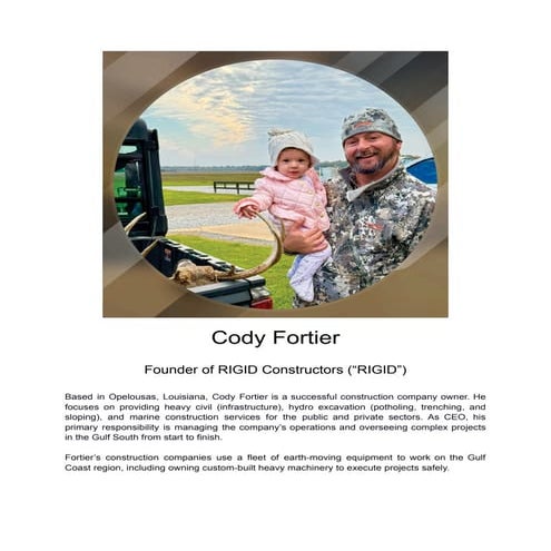 Biography and Professional Career of Cody Fortier | PDF
