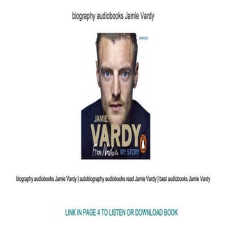 biography audiobooks Jamie Vardy | PDF