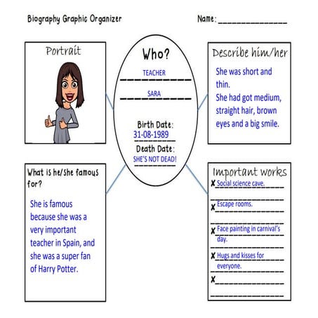 Biography example | PPT