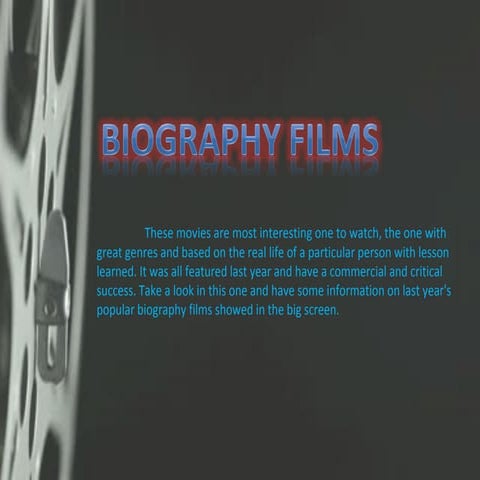 Biography Films | PPT