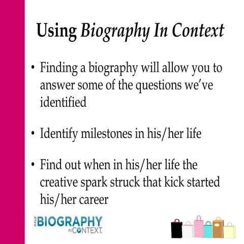 Biography in context guide | PPTX