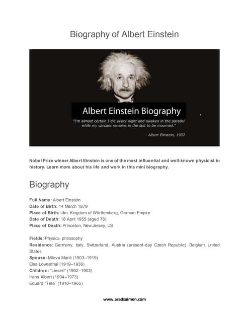 Albert Einstein | PPTX