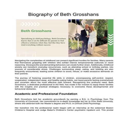 Biography of Beth Grosshans | Vero Beach, Florida.pdf