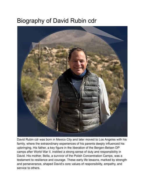 Biography of David Rubin cdr | PDF