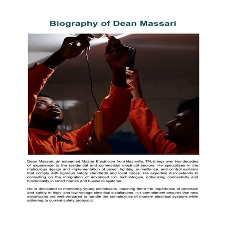 Biography of Dean Massari | PDF