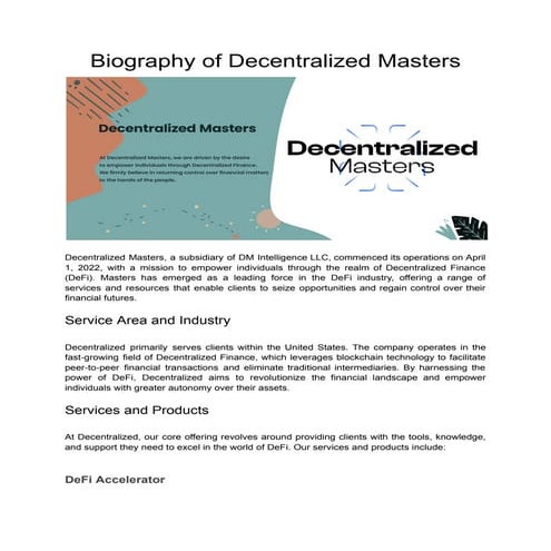Biography of Decentralized Masters.pdf