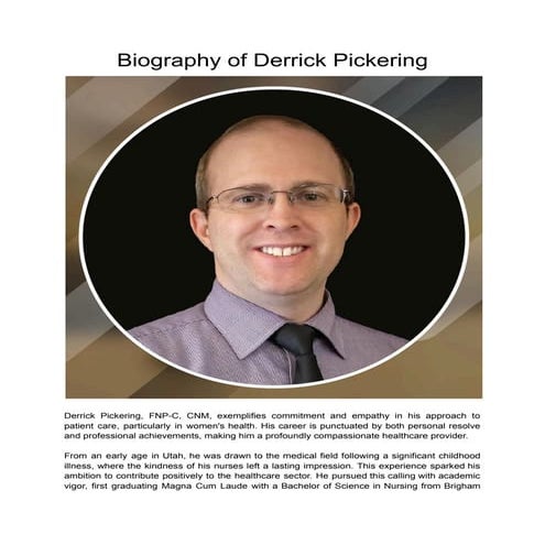 Derrick Pickering's Contributions to Women’s Healthcare | PDF