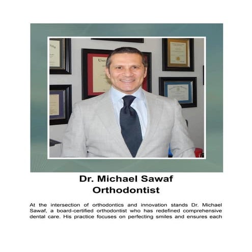 Biography and career of Dr. Michael Sawaf | PDF
