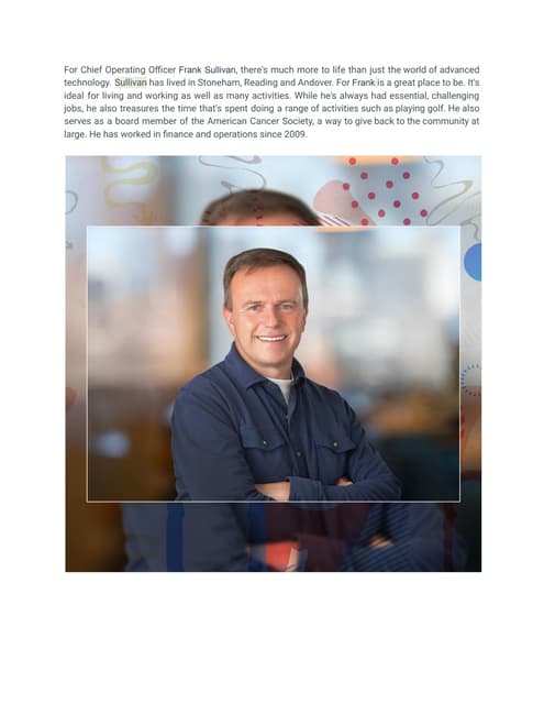 Frank Sullivan, Board member of the american cancer society