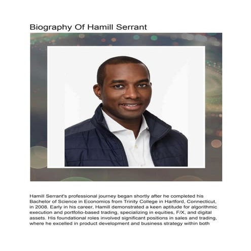 Hamill Serrant Advocates for Community Involvement in Finance ...