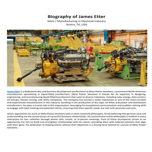 James Etter's Journey in Sales: From Navy Cryptologist to Meta Power ...