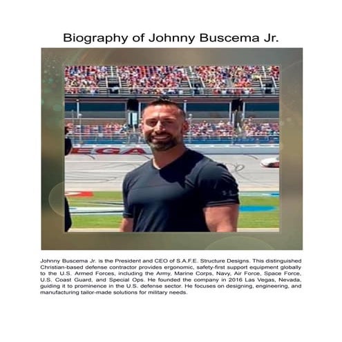 How Johnny Buscema Jr.’s Faith Influences His Business Philosophy | PDF