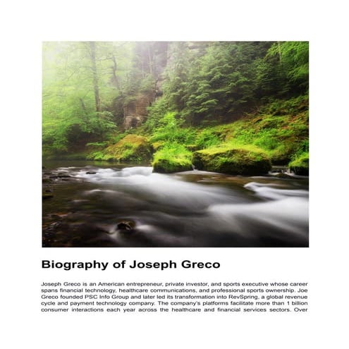 Joseph Greco is an American entrepreneur | PDF