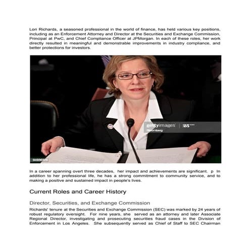 Lori Richards Pioneering Compliance Leader Pdf