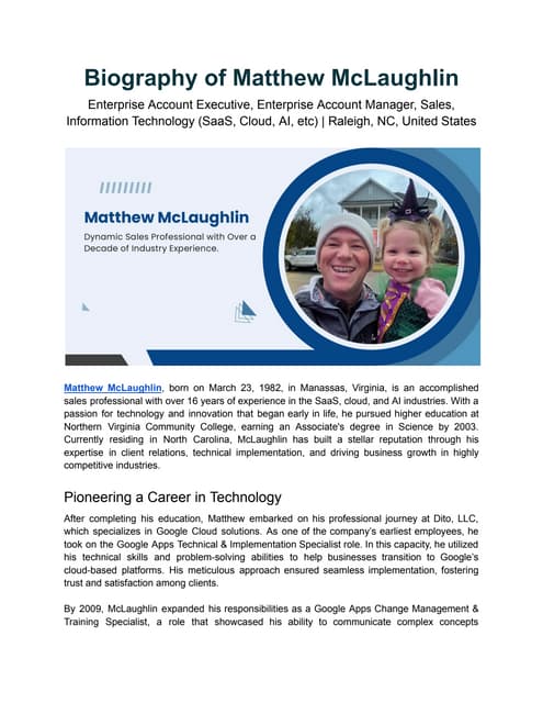 Matthew Mclaughlin presentations