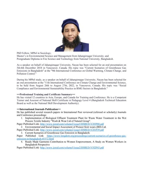 Mohammad Anamul Haque Nayan presentations