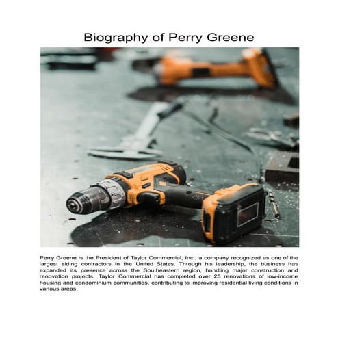 Biography of Perry Greene | PDF