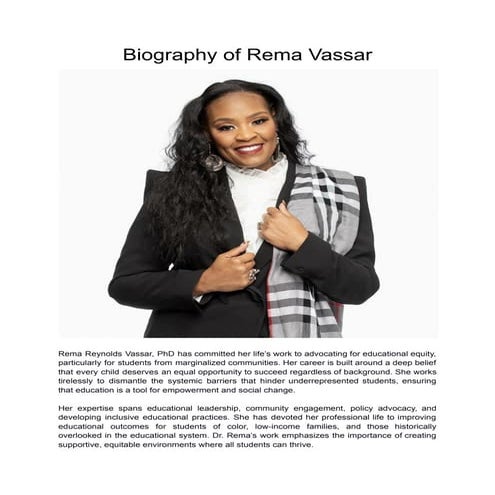 Biography of Rema Reynolds Vassar, PhD. | PDF