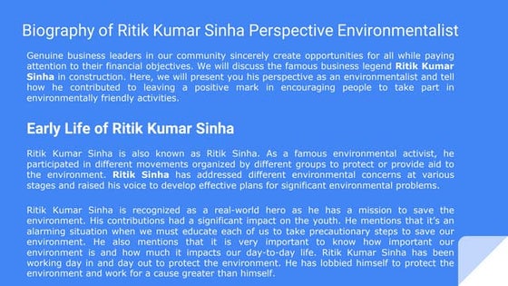 Bold Vision of Ritik Kumar Sinha in Creating a Sustainable Future of Cities.pptx | Environmental ...